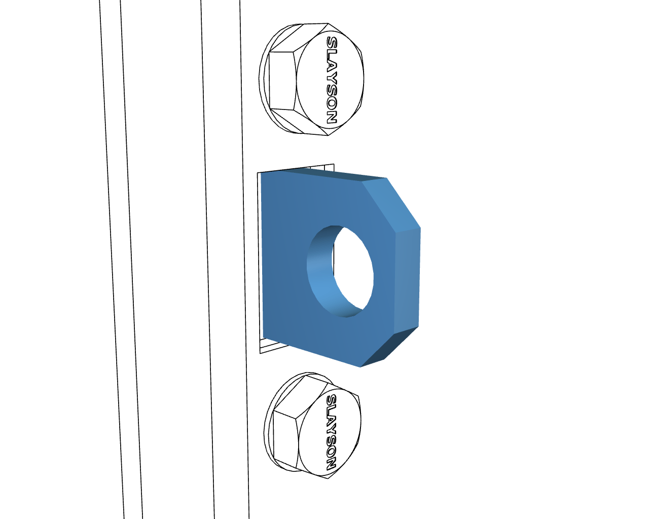 Security Lock Tab for NEMA 6P/ IP68 Enclosures | SLAYSON