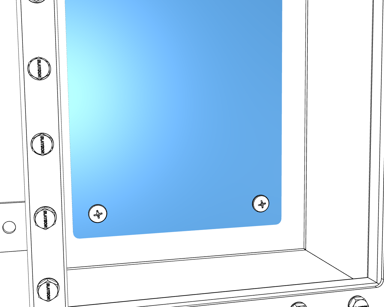 Internal Mounting Plate for NEMA 6P/IP68 Enclosures | SLAYSON