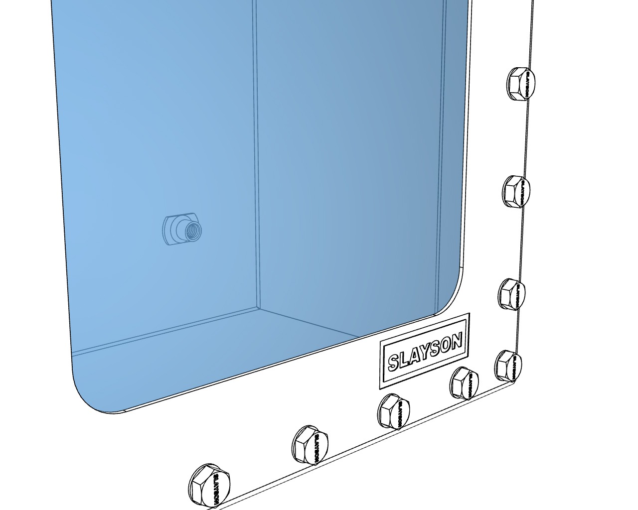 Optical Window Lid / Door for NEMA 6P / IP68 Enclosures | SLAYSON