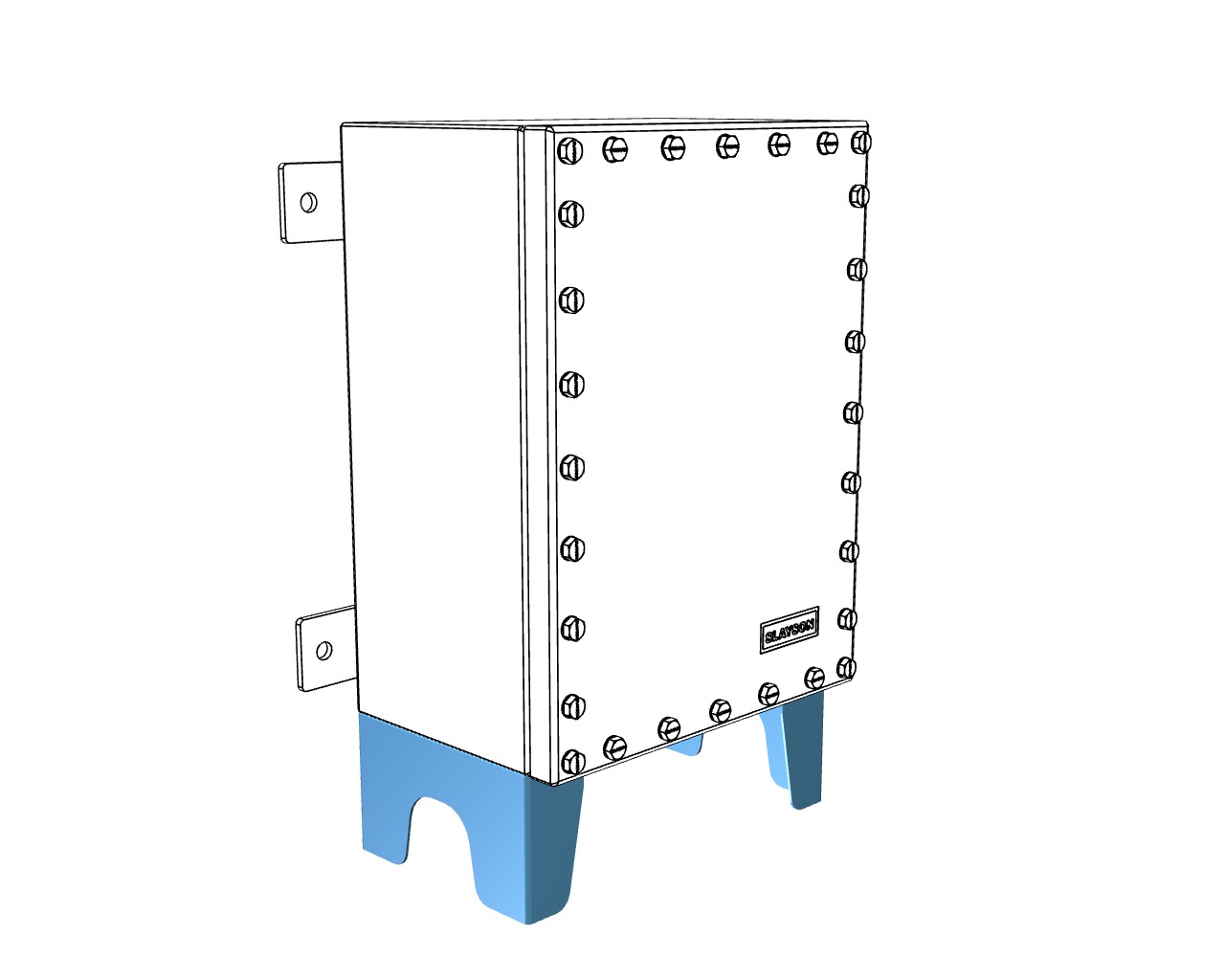 Raised Floor Mounting Plinths for NEMA 6P / IP68 Enclosures | SLAYSON